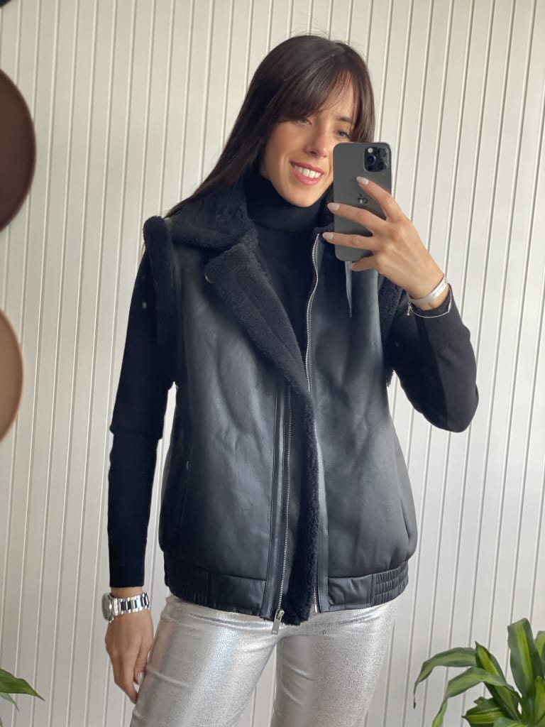 CHALECO POLI NEGRO - Vicca