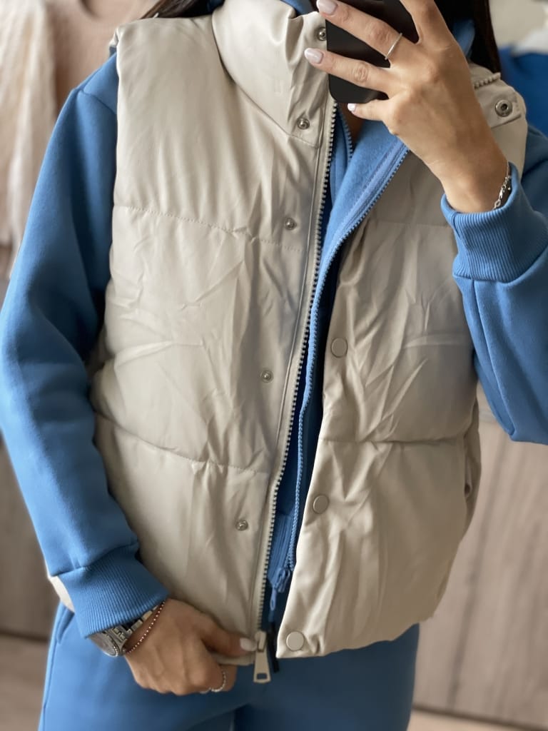 CHALECO ENGOMADO NATURAL - Vicca