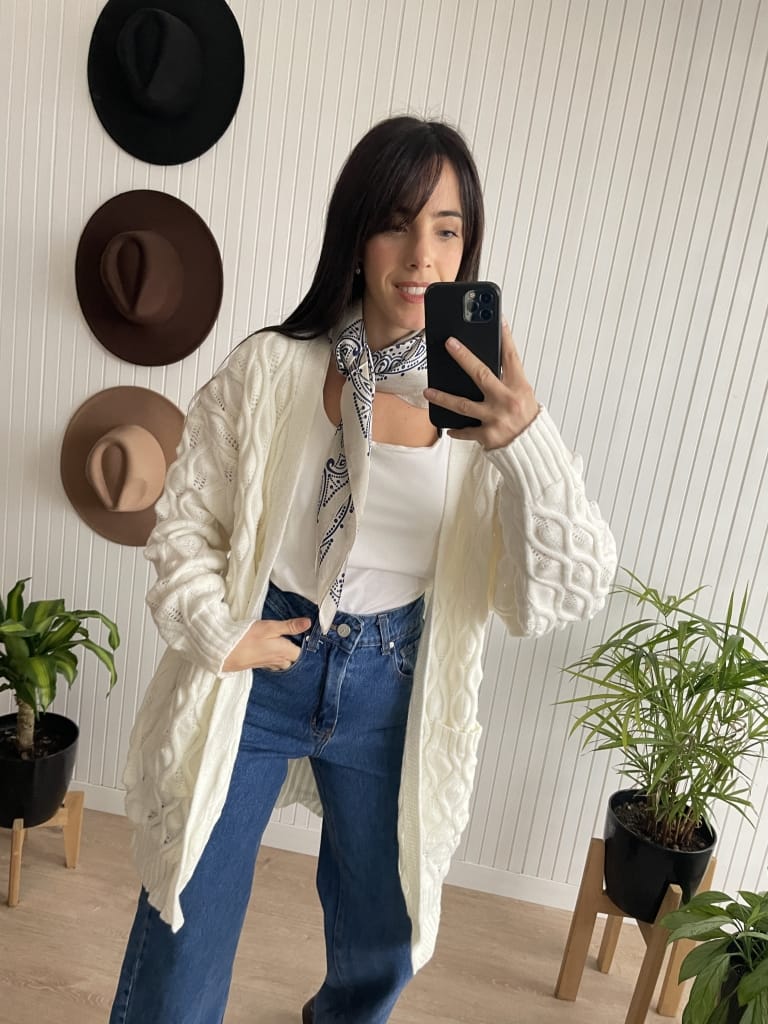 SACON TEJIDO BLANCO - Vicca