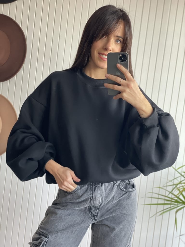 BUZO ROBIN NEGRO - Vicca