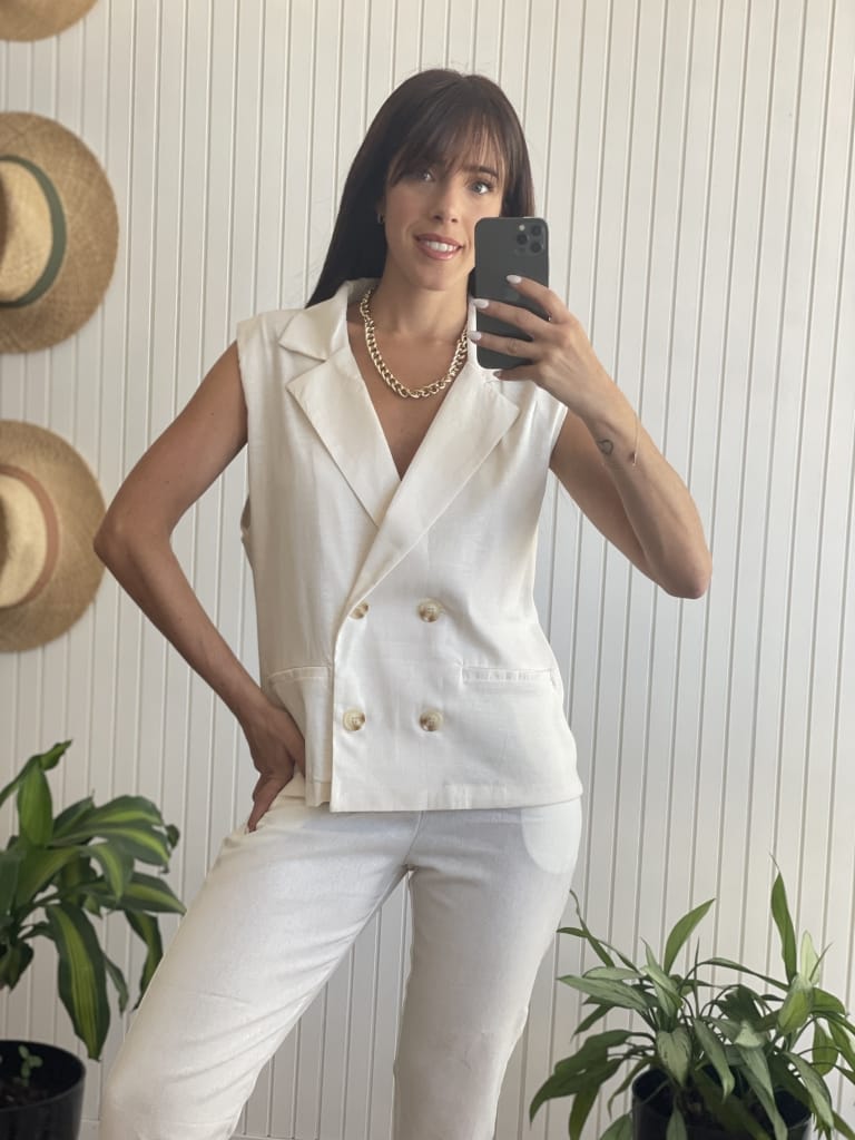 CHALECO TOSU NATURAL - Vicca