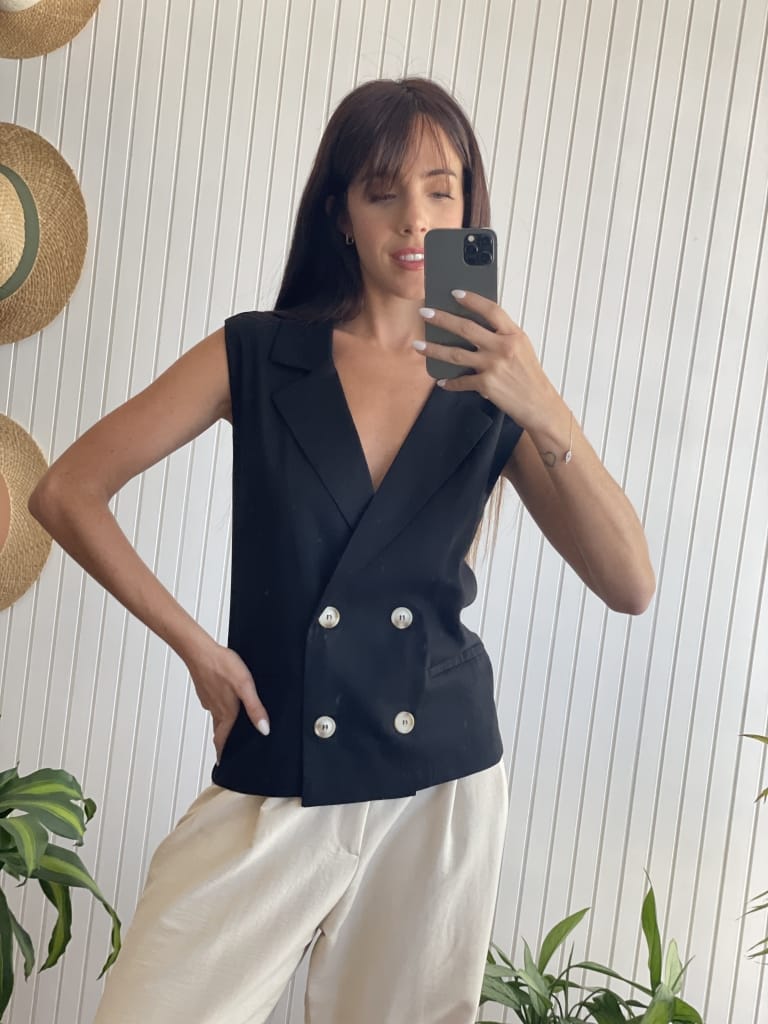 CHALECO TOSU NEGRO | de mujer | Vicca