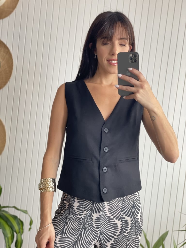 CHALECO CLEMEN NEGRO | de mujer | Vicca