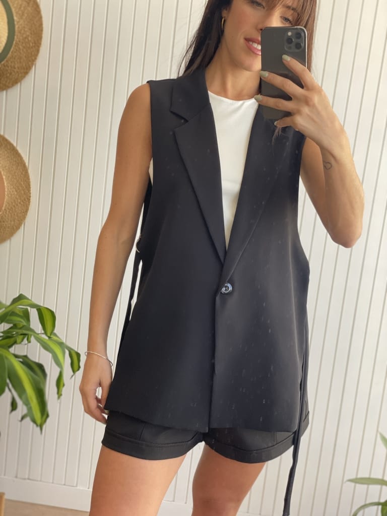 CHALECO OLIVIA NEGRO | de mujer | Vicca