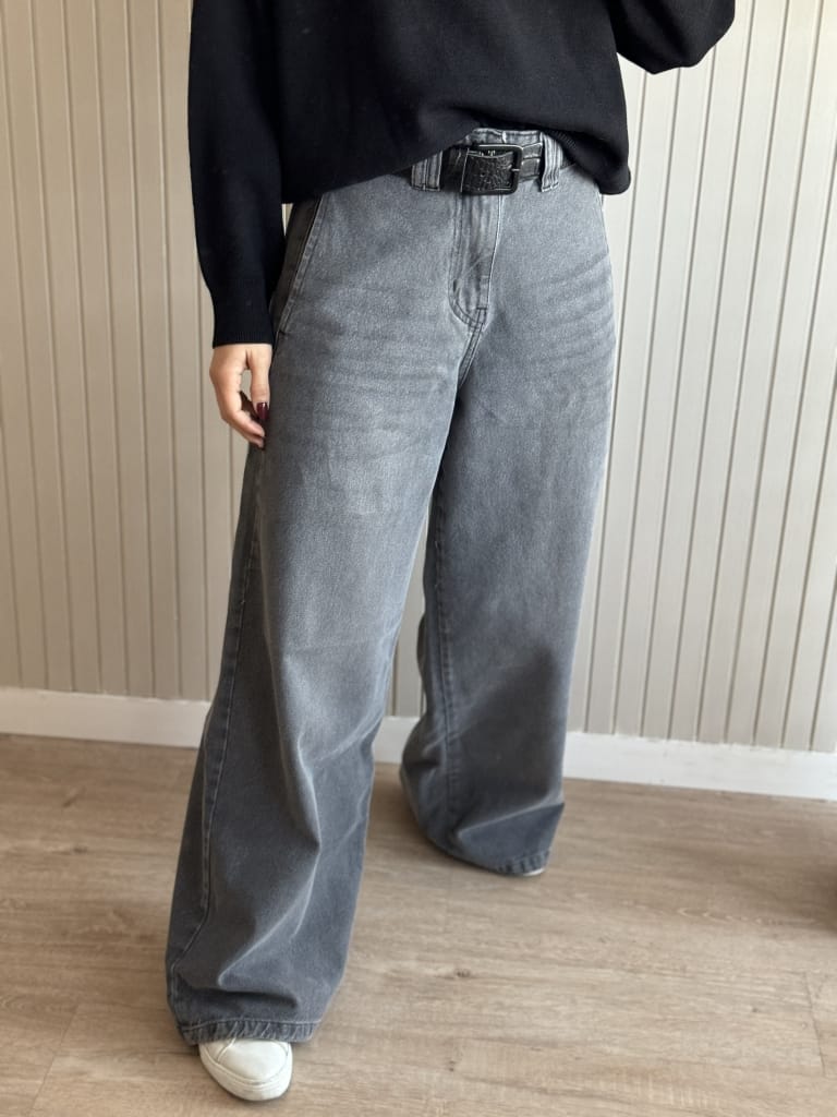 JEAN WIDE LEG SOFI GREY | de mujer | Vicca