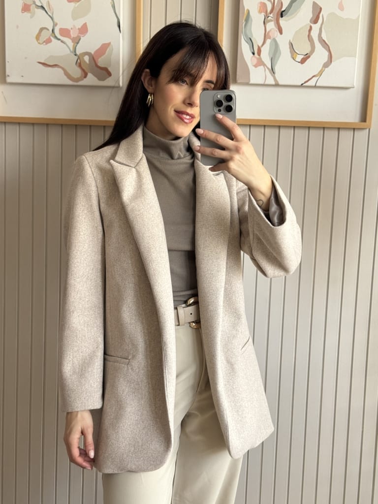 SACO LEONORA BEIGE | de mujer en Vicca