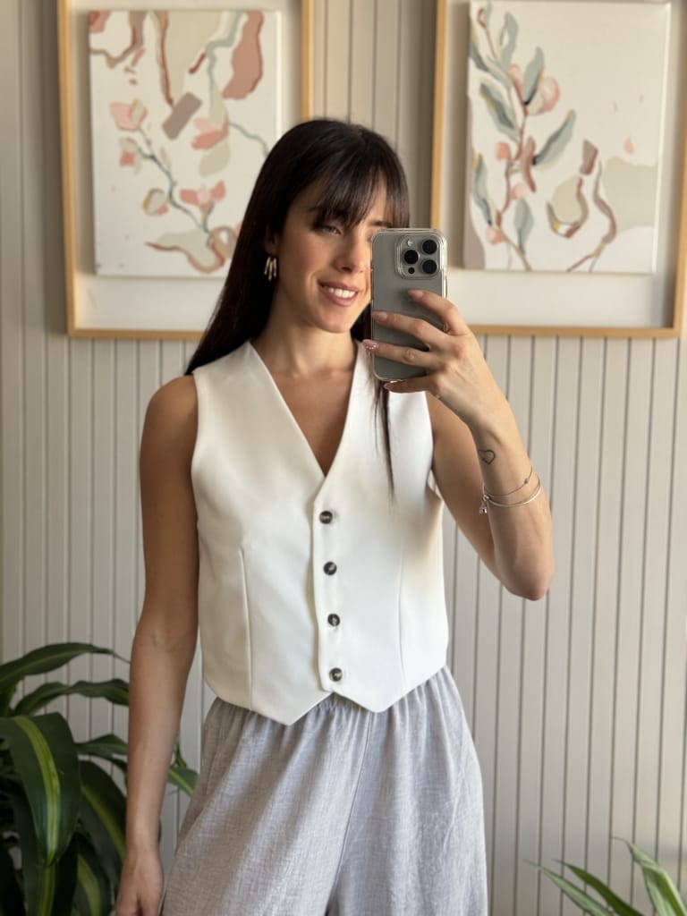 CHALECO HARY BLANCO - Vicca