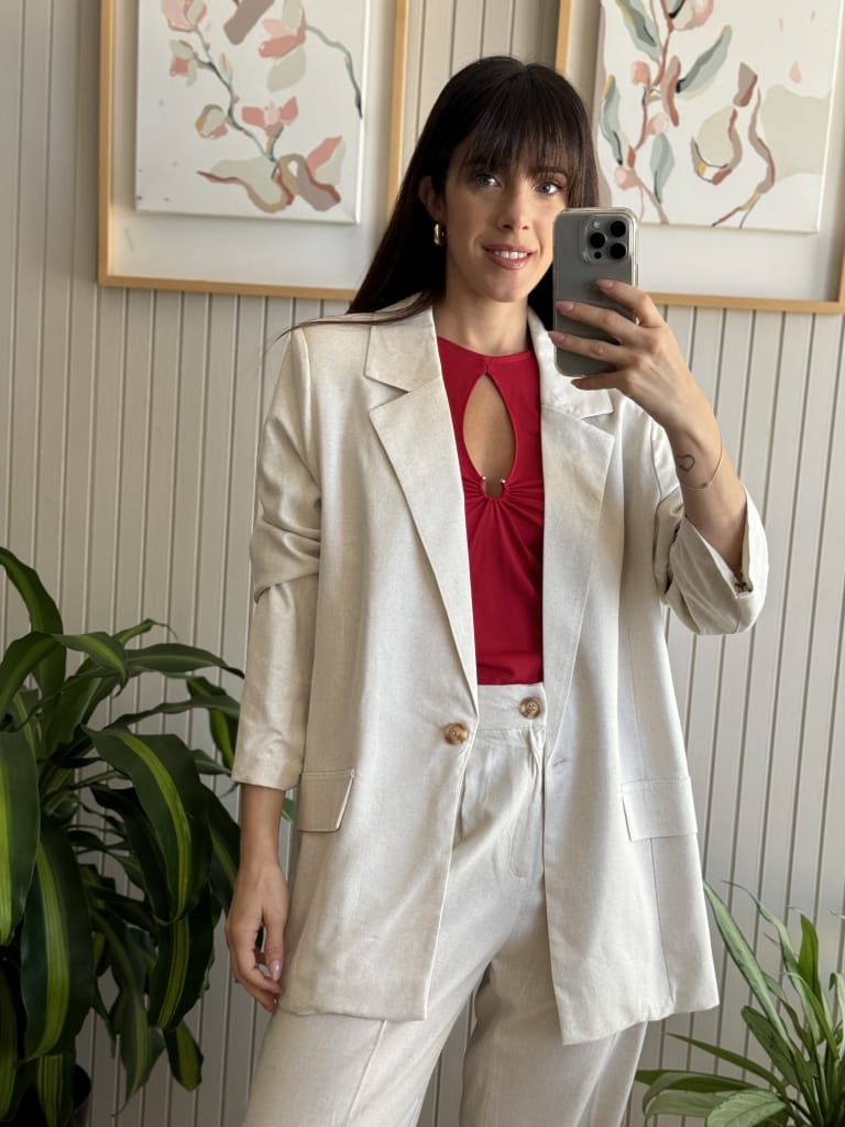 BLAZER YUKI LINEN | de mujer | Vicca