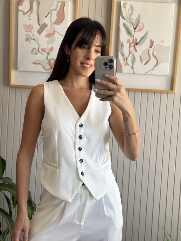 CHALECO BETY BLANCO - Vicca