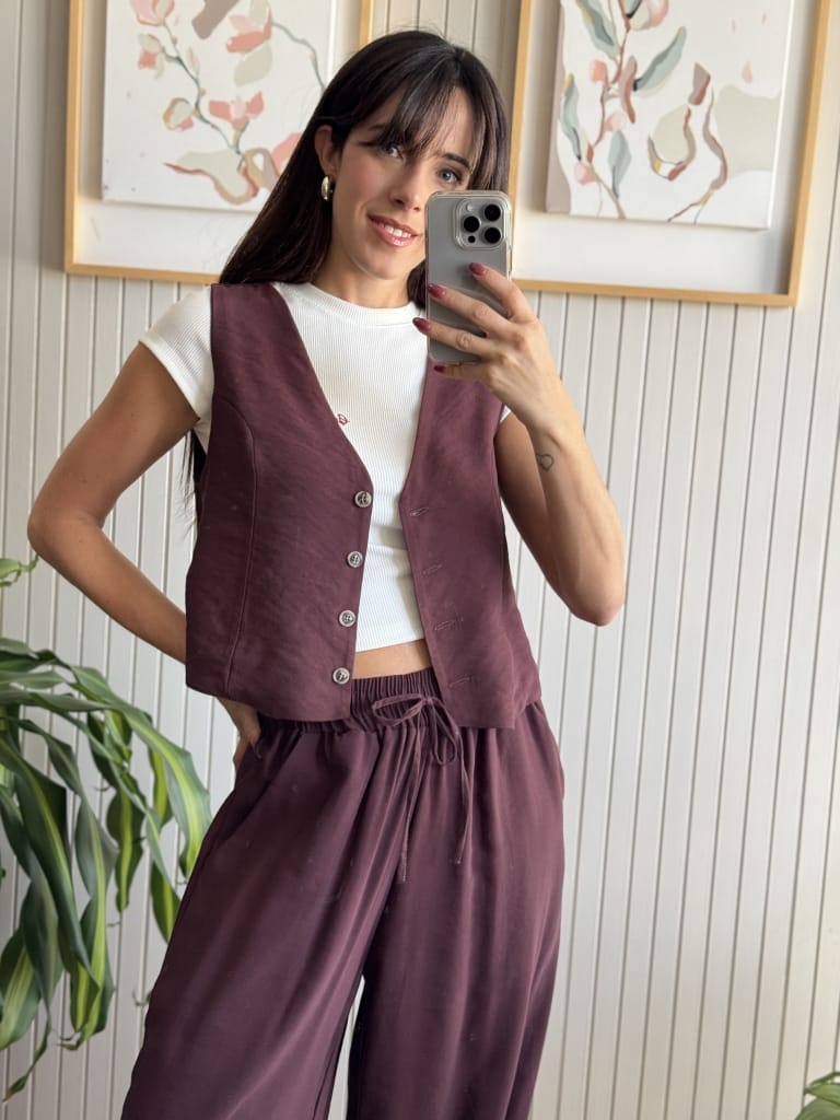 CHALECO GRECIA BORD | de mujer | Vicca