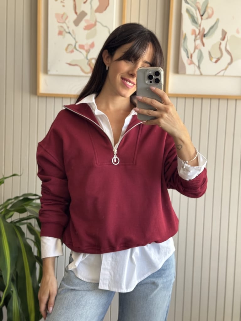 BUZO MENTA BORDO - Vicca