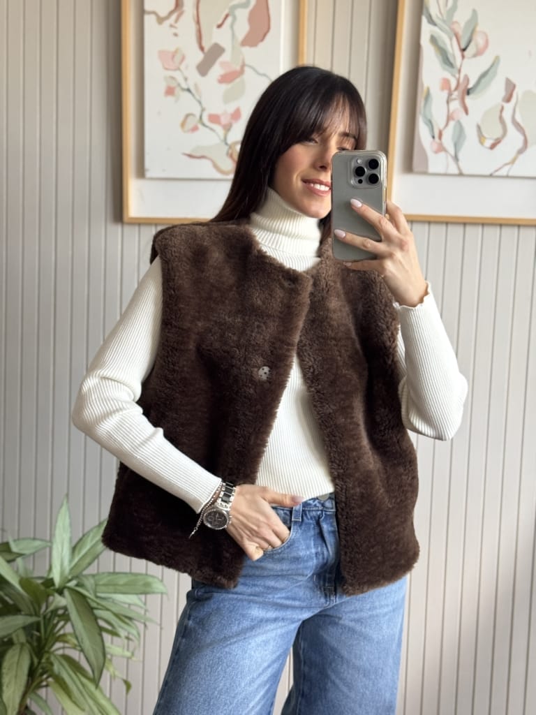 CHALECO PELY CHOCO | de mujer | Vicca