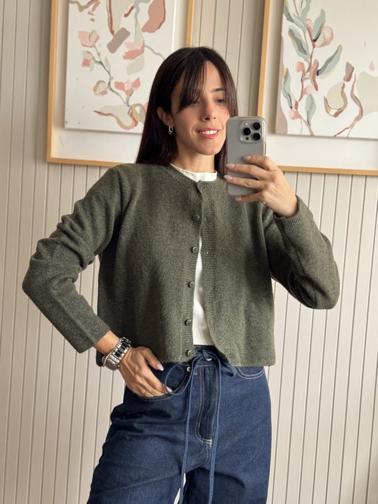 CARDIGAN PEPE VERDE - Vicca