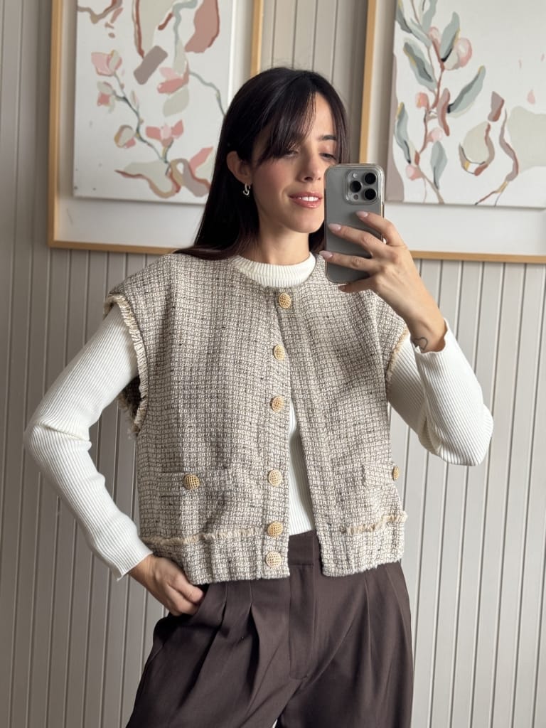 CHALECO CANIS BEIGE - Vicca