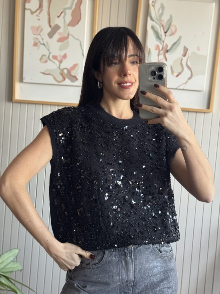 CHALECO COPA NEGRO - Vicca