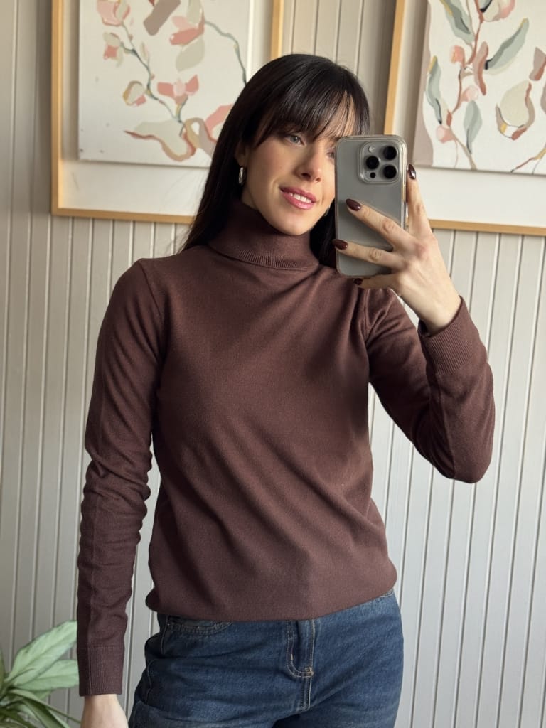 POLERA CABEN CHOCO - Vicca